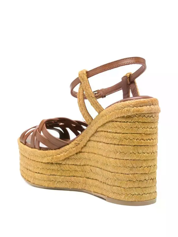 Valentino Garavani Leather Wedge Sandals