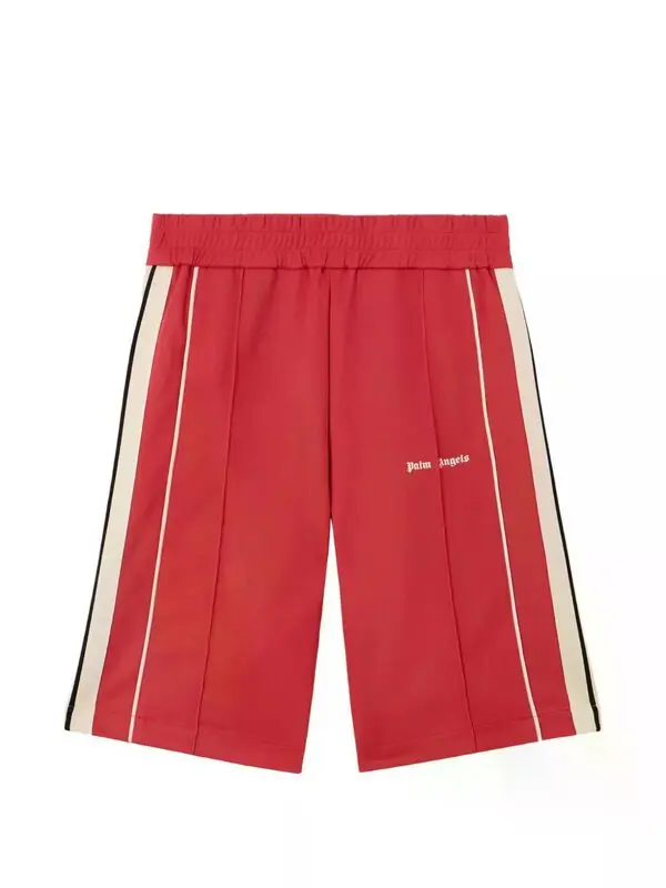 Palm Angels Logo Track Shorts - Red