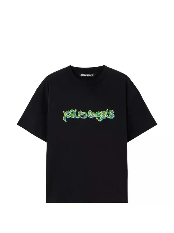 Palm Angels Logo Graphic T-shirt - Black