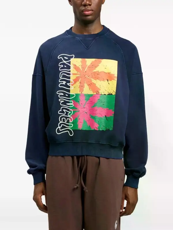 Palm Angels Palm-leaf-print Sweatshirt
