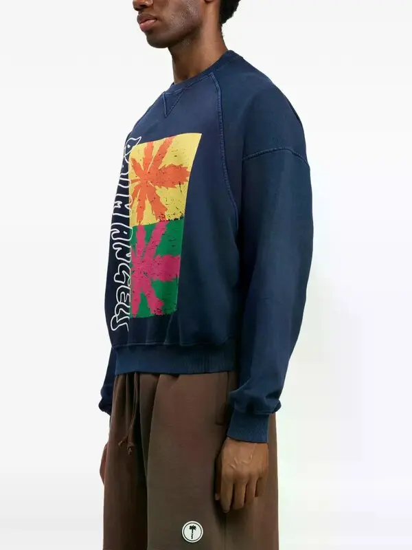 Palm Angels Palm-leaf-print Sweatshirt