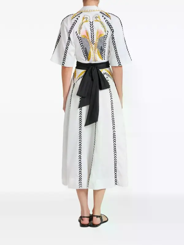 TEMPERLEY LONDON Juniper Floral-print Wrap Dress - White