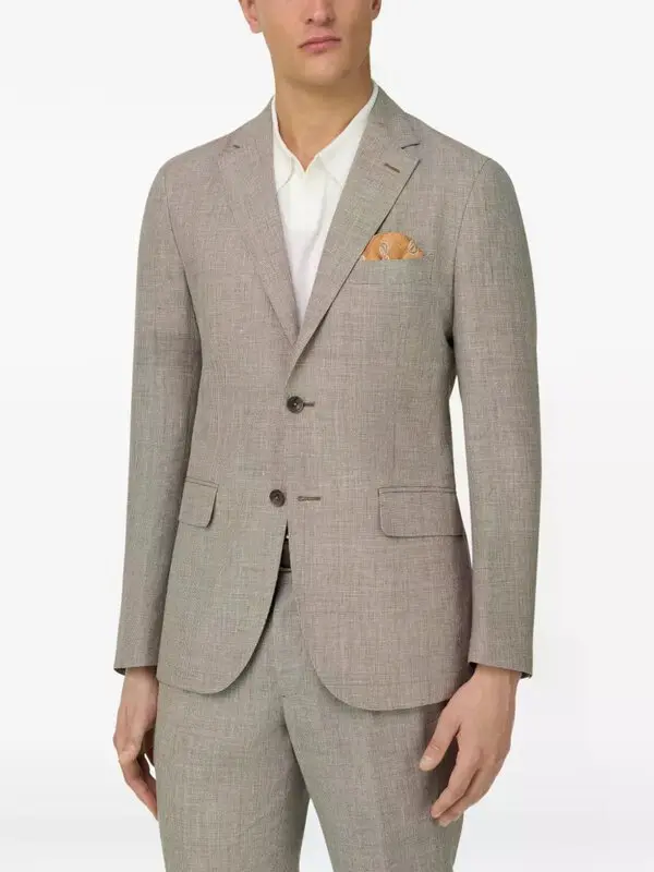 Boggi Milano Patterned Double-pleat Suit