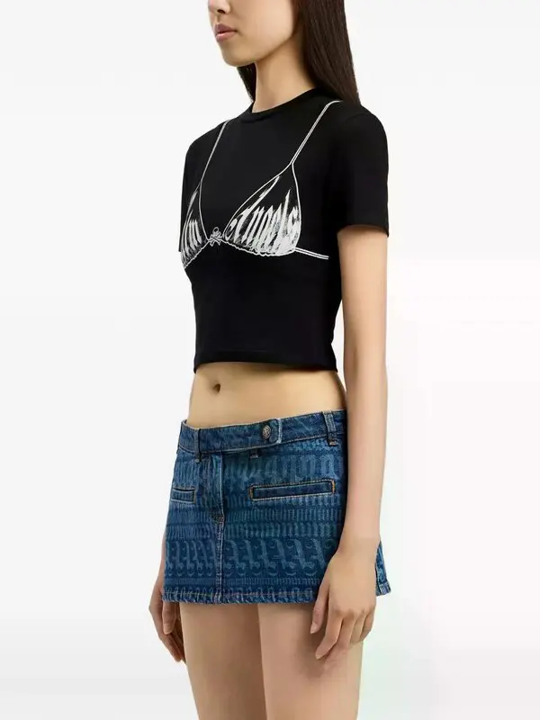 Palm Angels Bra Graphic Crew-neck T-shirt