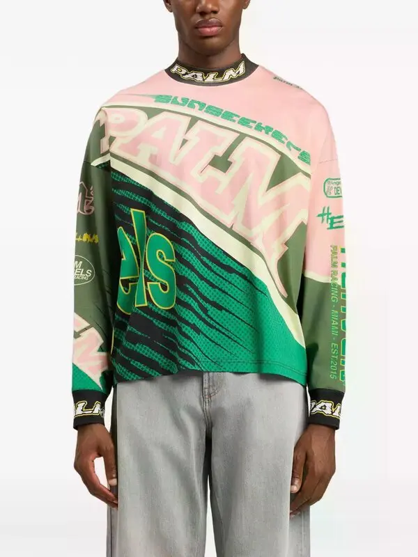 Palm Angels Long Sleeve Graphic T-shirt