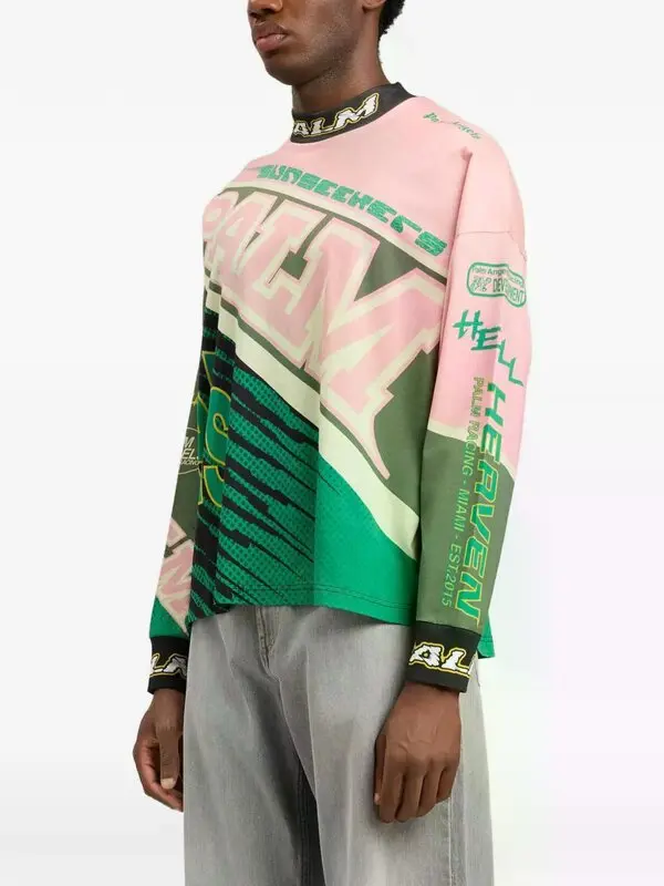 Palm Angels Long Sleeve Graphic T-shirt