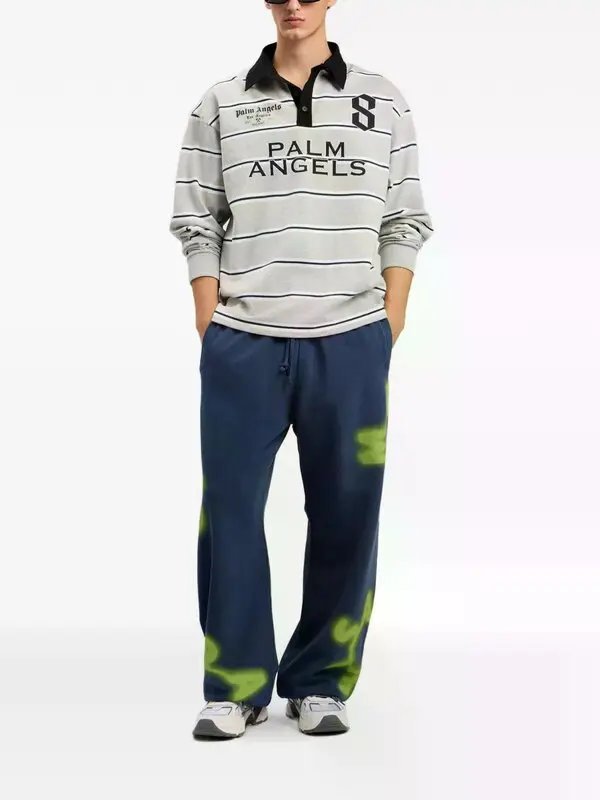 Palm Angels Palm Sport Stripes-pattern Polo Shirt