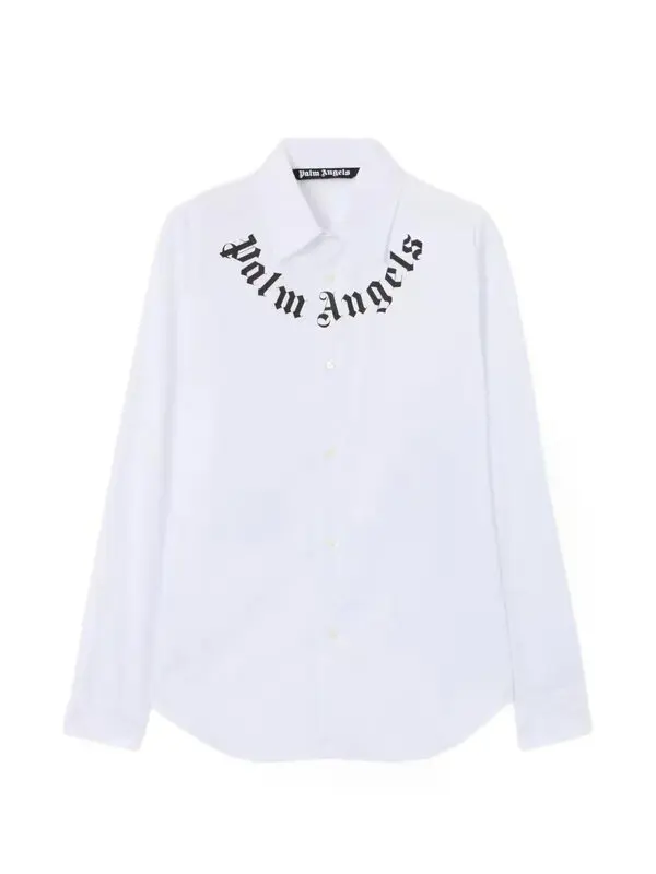 Palm Angels Logo-print Long-sleeve Shirt