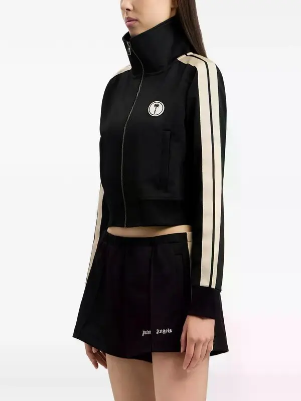 Palm Angels Tree Logo Zip-up Sweatshirt