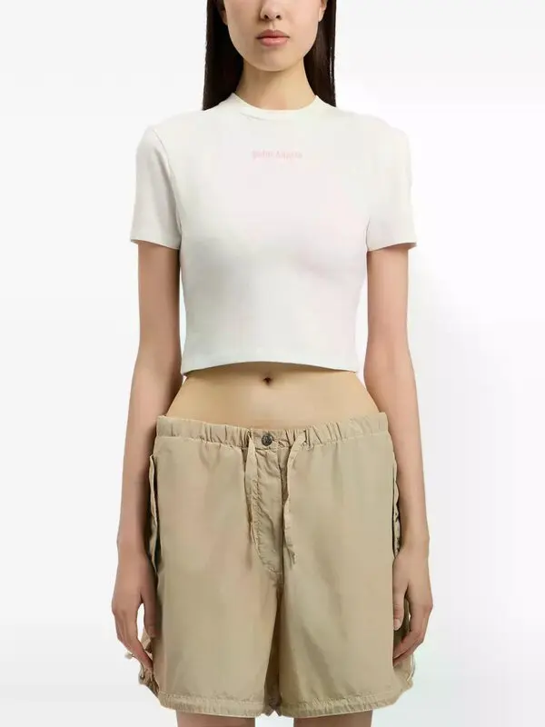 Palm Angels Logo Cropped T-shirt