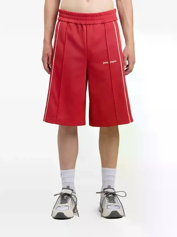 Palm Angels Logo Track Shorts - Red
