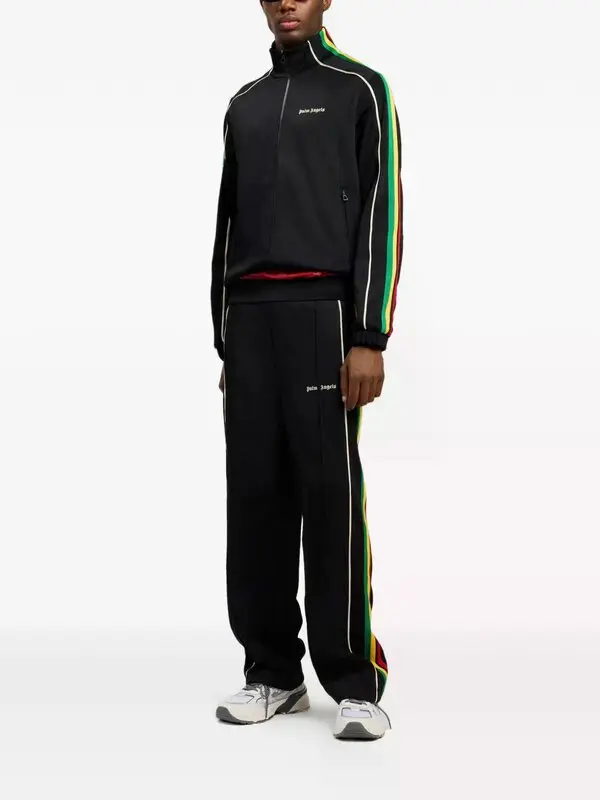 Palm Angels Logo Striped Track Jacket