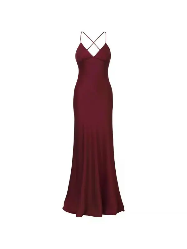 IL VOLO Isla Criss-cross Strap Dress - Red
