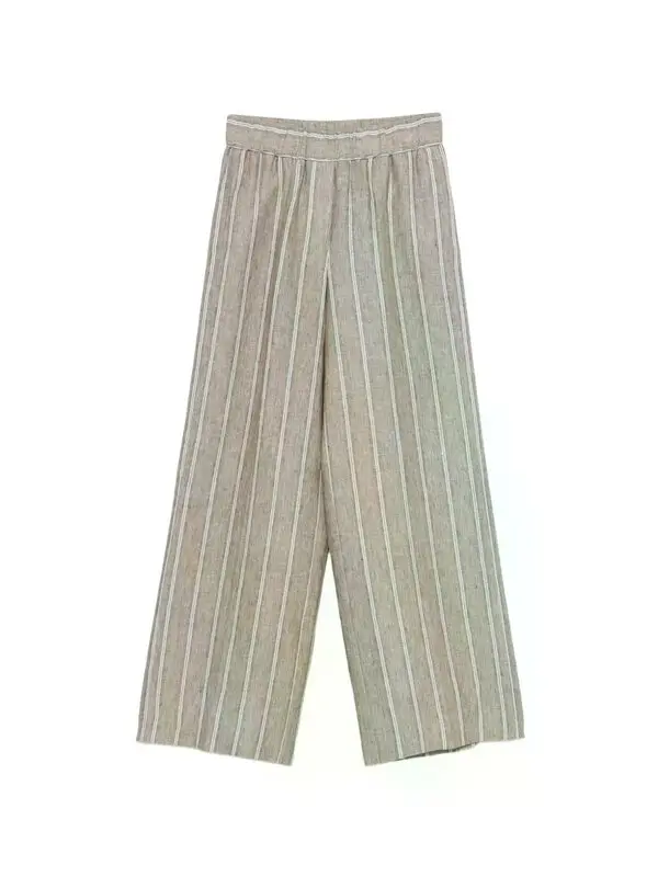Peserico Striped Trousers - Neutrals