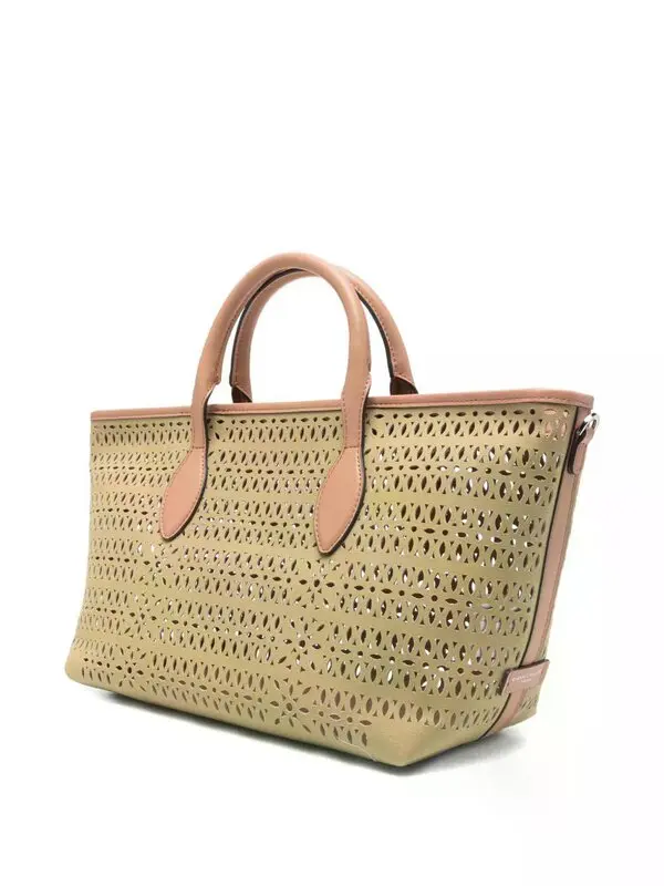 GIANNI CHIARINI Laser-cut Tote Bag - Neutrals