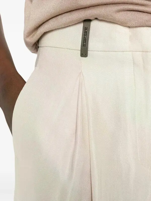 Peserico Pleated Wide Leg Trousers