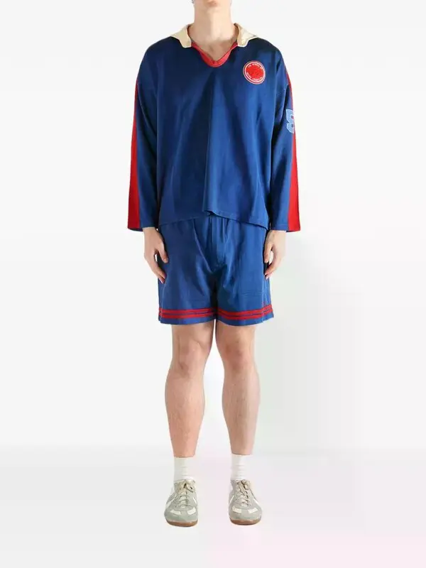 BODE Lakewood Logo-patch Panelled Shirt