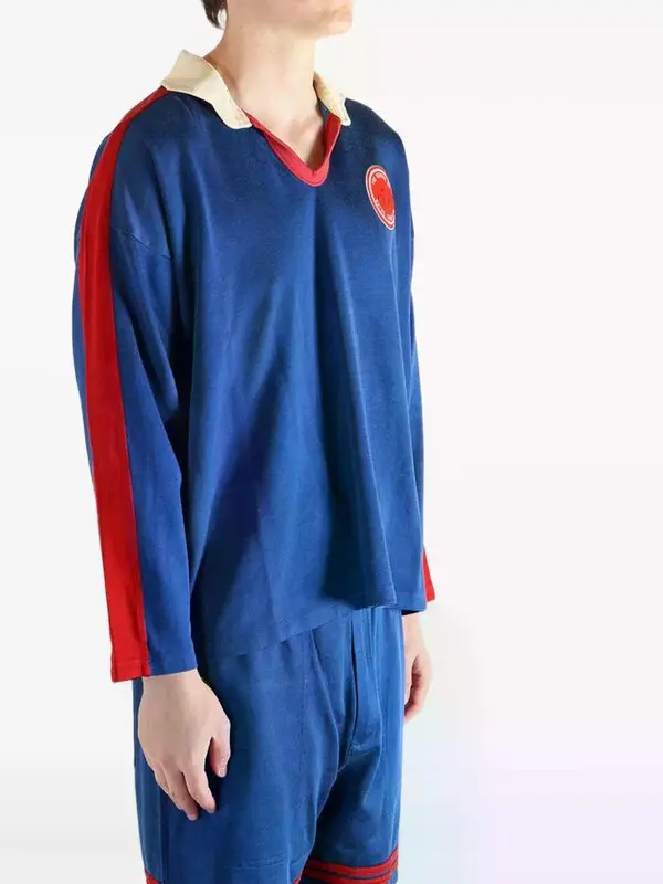 BODE Lakewood Logo-patch Panelled Shirt