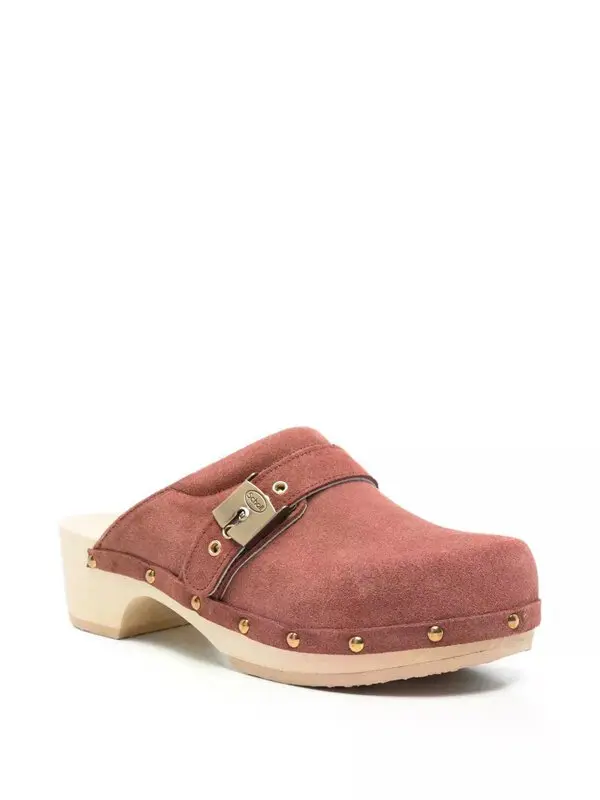 DR. SCHOLL'S SHOES Pescura Buckle-fastening Clogs - Red
