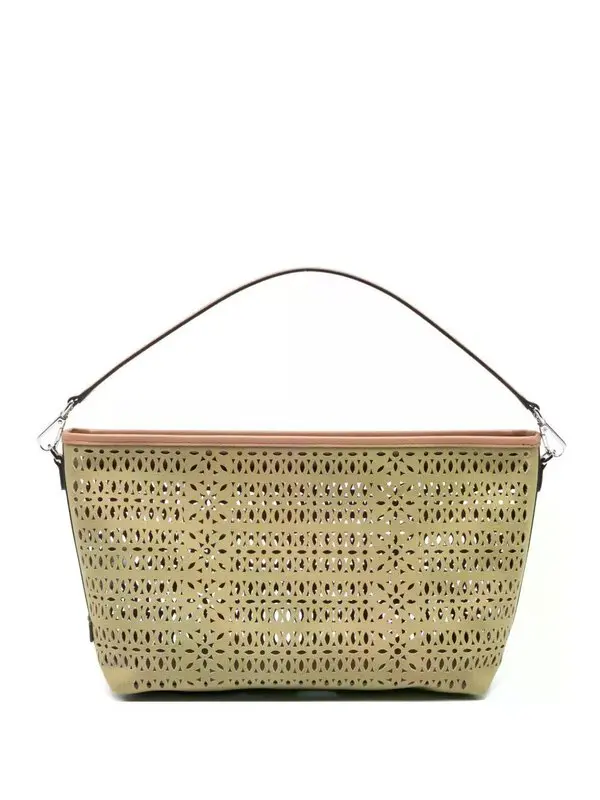 GIANNI CHIARINI Cut Canvas Shoulder Bag