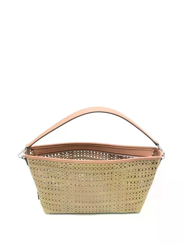 GIANNI CHIARINI Cut Canvas Shoulder Bag