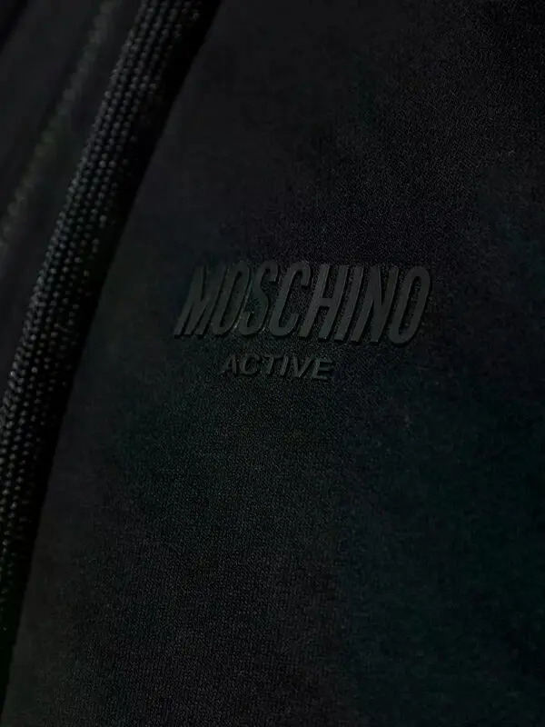 Moschino Logo-tape Zip-up Hoodie