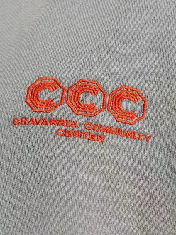 WILLY CHAVARRIA Logo-embroidered Zip-up Hoodie
