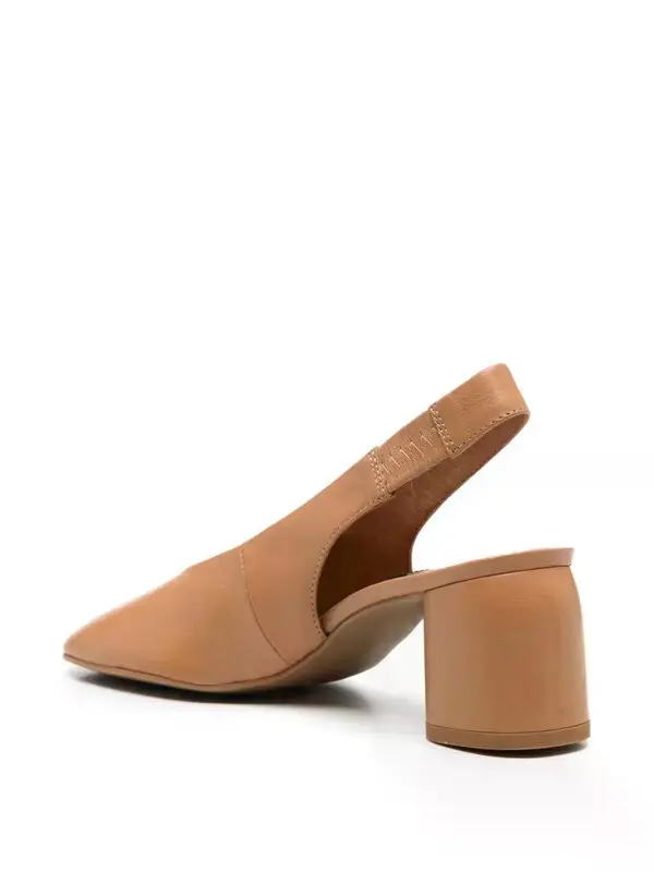 ANGEL ALARCON Leather Slingback Pumps - Neutrals