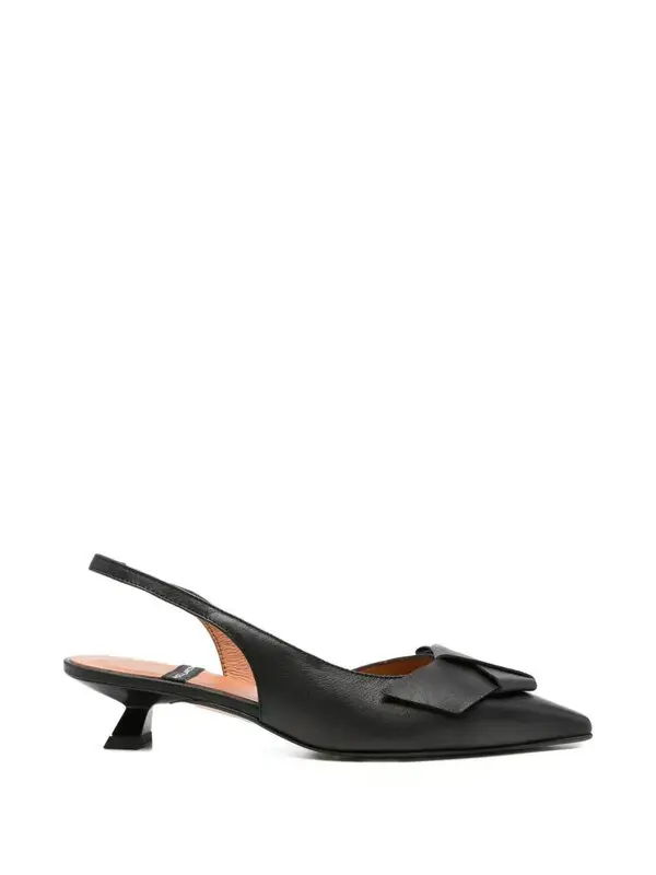 ANGEL ALARCON Aline Bow-detail Pumps - Black
