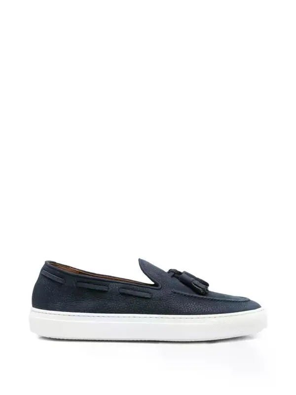 Fratelli Rossetti Tassel Pebbled Loafers - Blue