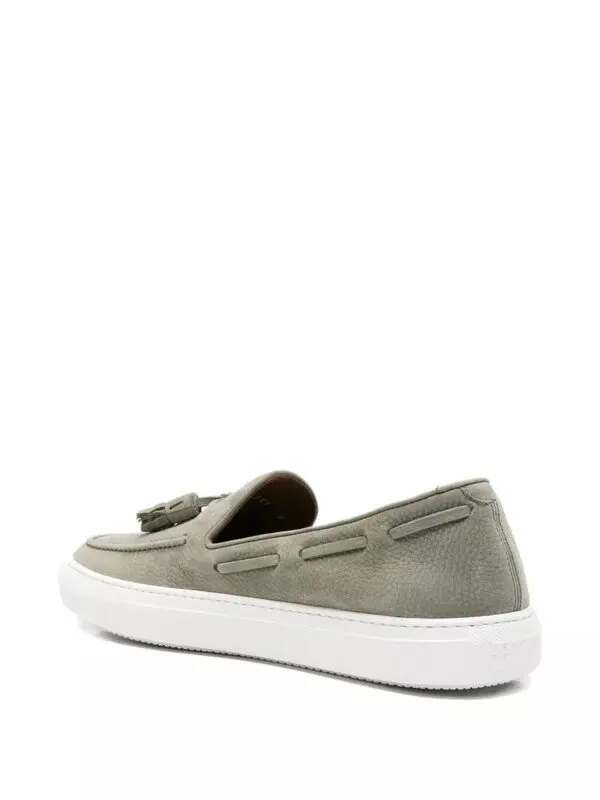 Fratelli Rossetti Tassel Pebbled-leather Loafers - Green