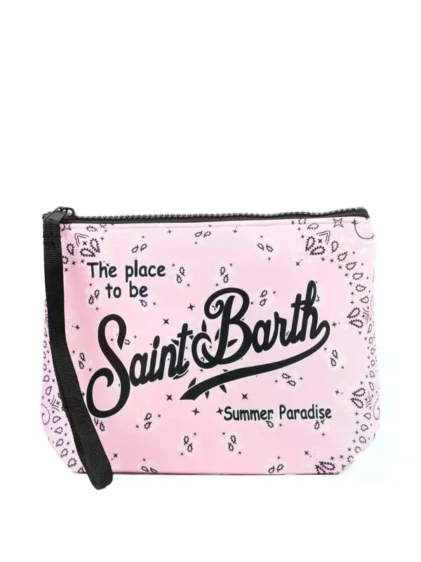 MC2 SAINT BARTH Bandana-print Pouch - Pink