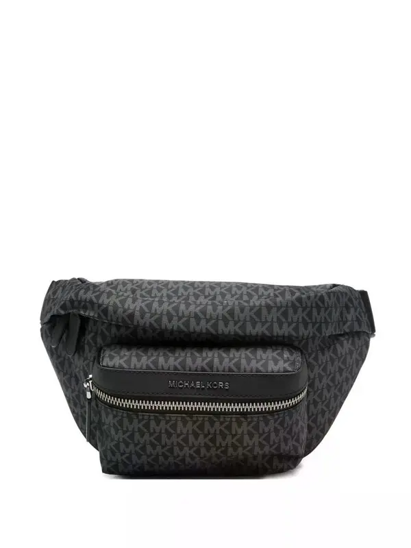 Michael Kors Brooklyn Monogram Belt Bag - Black