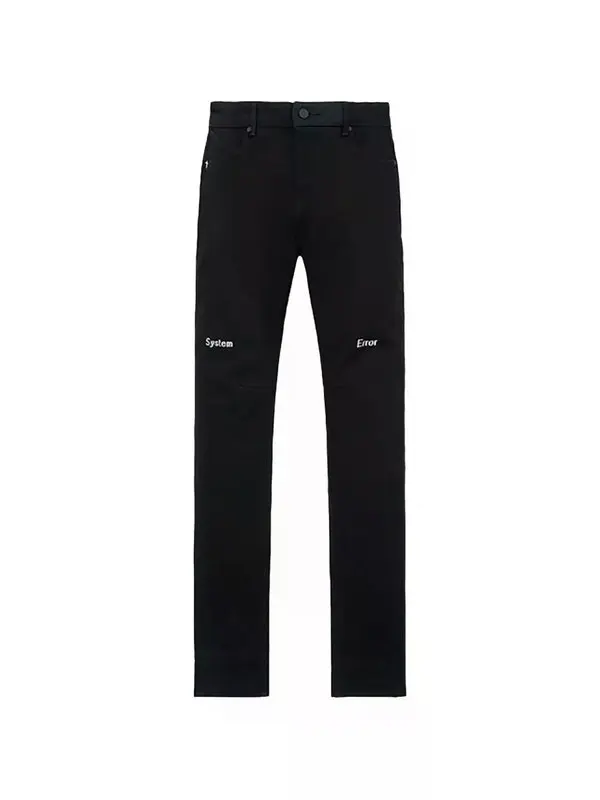 RtA Bryant Cross-print Jeans - Black