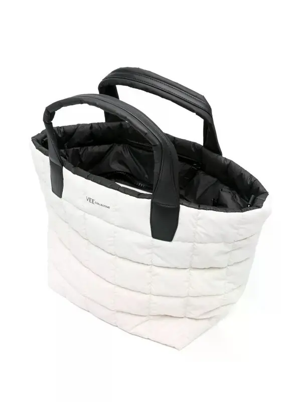 VEECOLLECTIVE Medium Quilted Porter Tote Bag - Neutrals
