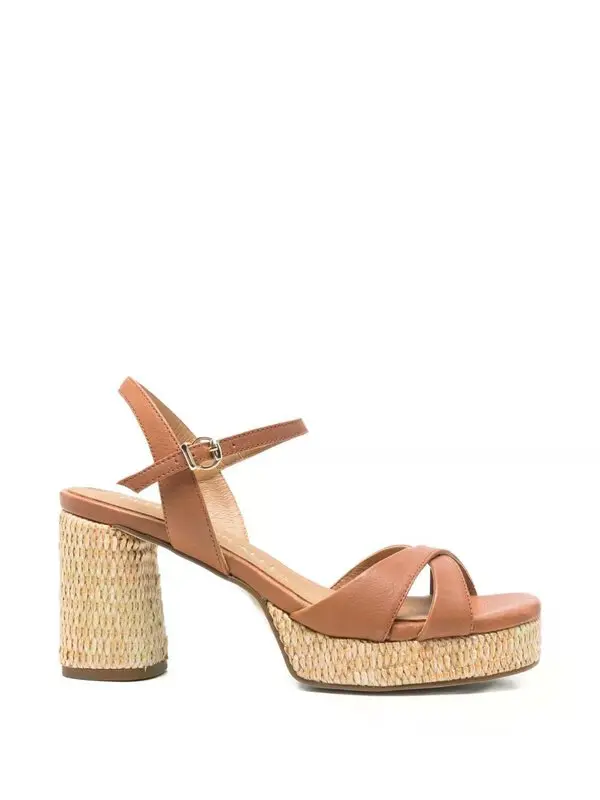 PEDRO MIRALLES Leather Platform Sandals - Neutrals