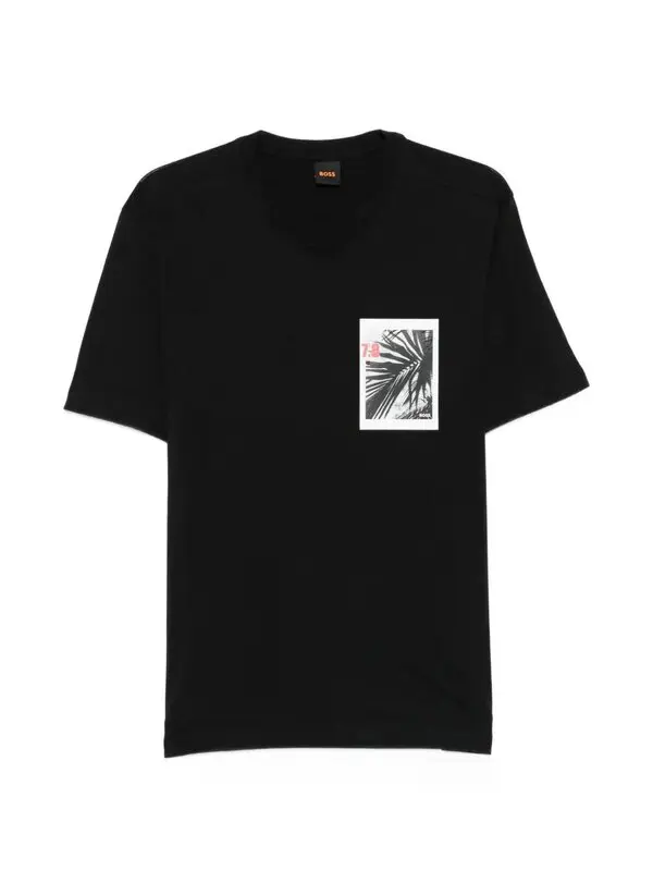 BOSS Cotton-jersey T-shirt With Graphic Print