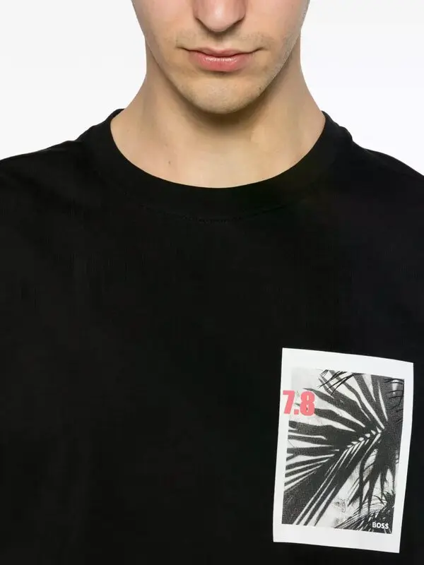 BOSS Cotton-jersey T-shirt With Graphic Print