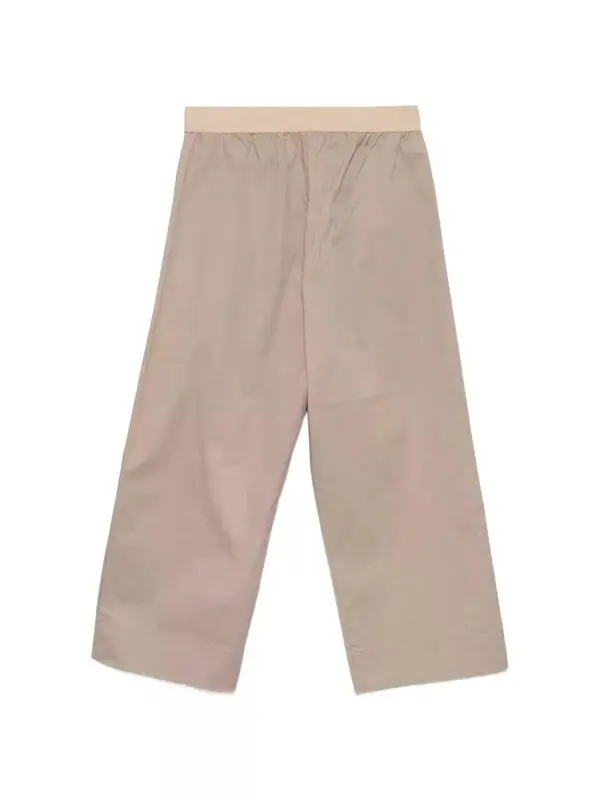 Alpha Studio Cropped Wide Leg Trousers - Neutrals