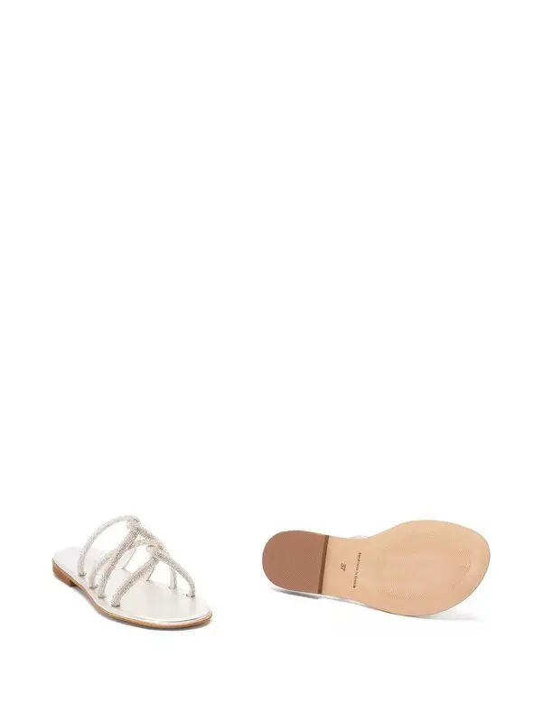 KIMA Knotted Embellished Flat Sandals