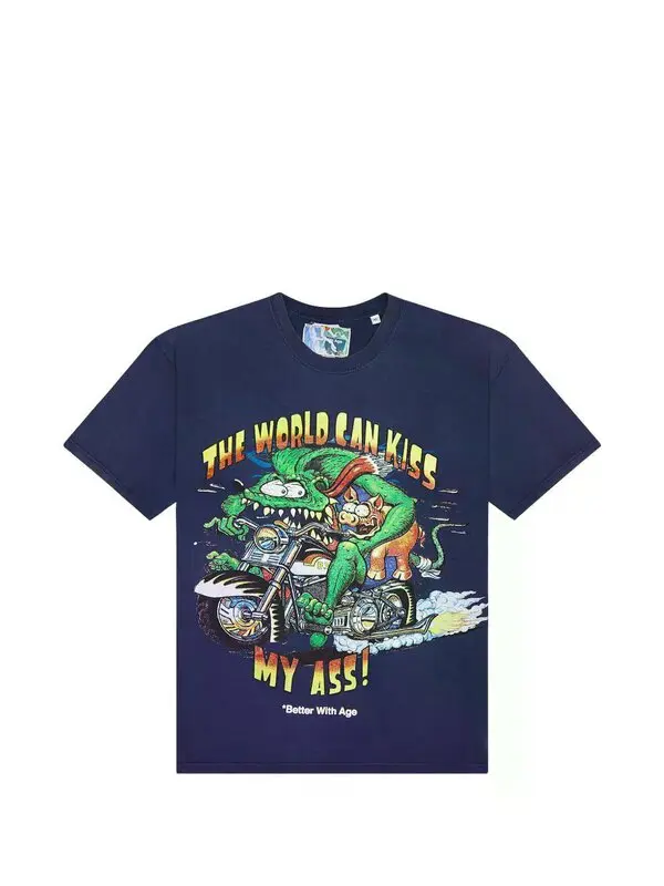BETTER WITH AGE Navy Graphic T-shirt - Blue