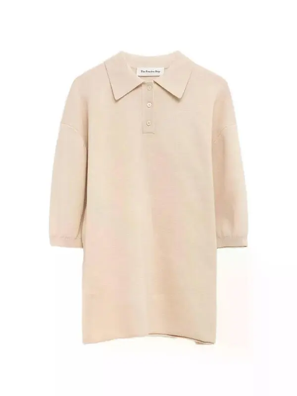 THE FRANKIE SHOP Nola Polo Shirt - Neutrals