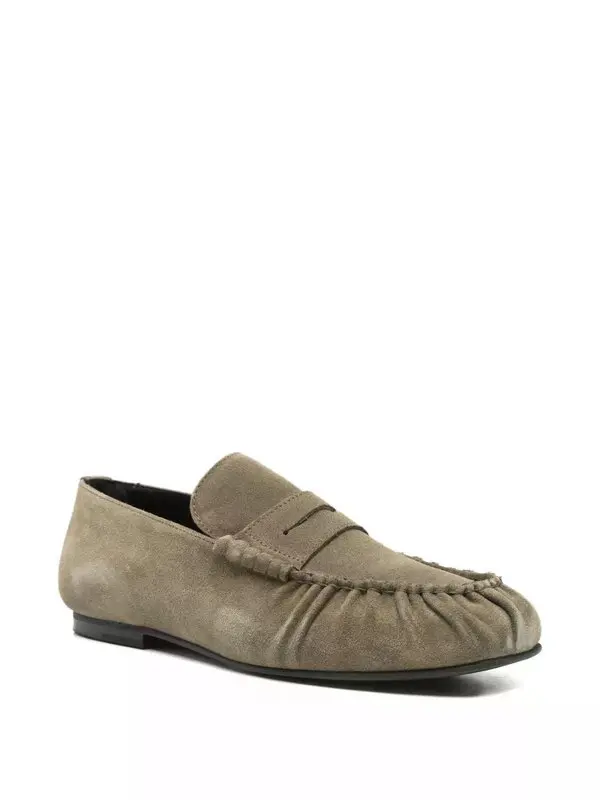 ALOHAS Aven Suede Loafers - Green