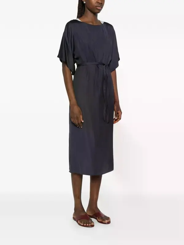 Peserico Embellished Tie Dress