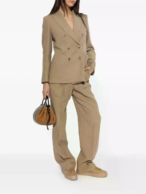 Max Mara Abate Pleated Trousers - Brown