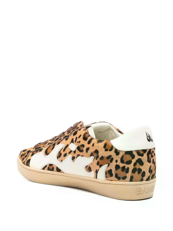 GAMIN Leopard-pattern Sneakers - Brown