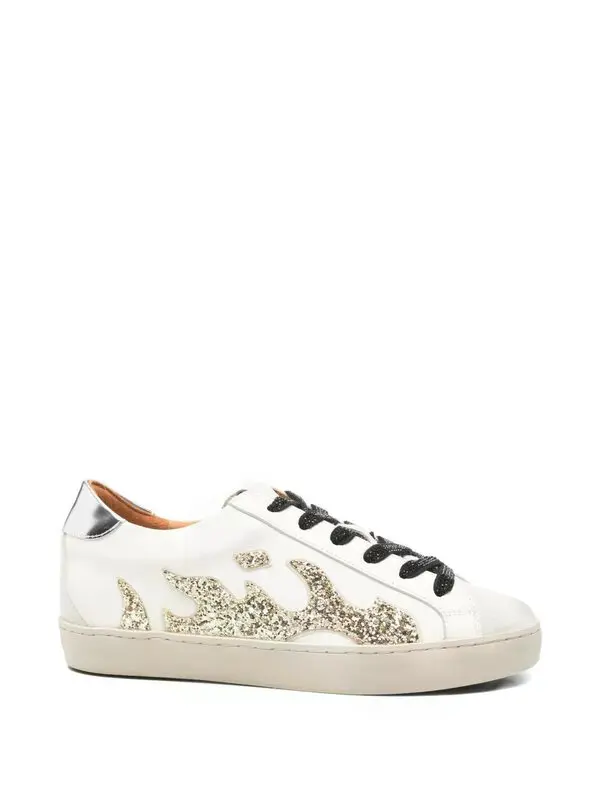 GAMIN Glitter-embellishment Sneakers - White