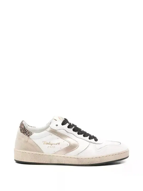 VALSPORT Leopard-print Low Top Sneakers - White