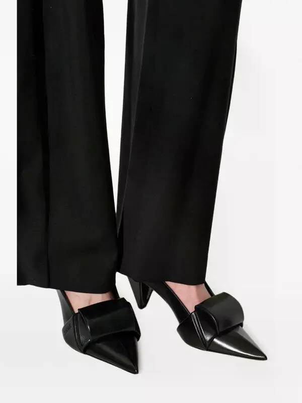 Loewe Origami Bow-detail Pointed-toe Mules