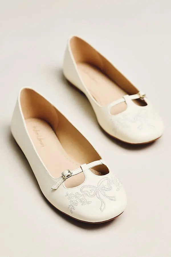 For Love & Lemons Amelia Ballet Flats - Cream